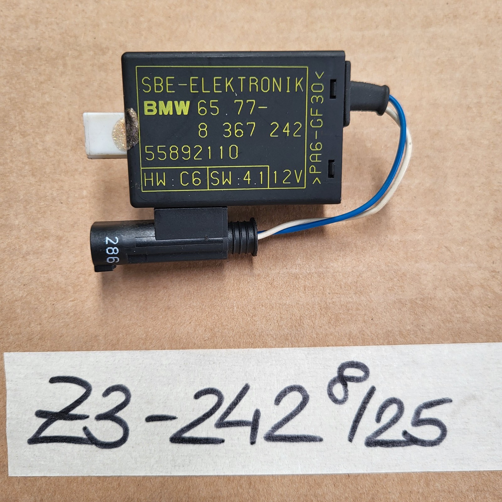BMW E36 Z3 Roadster Steuergerät SBE Sitz Sensor 8367242 mit Kabel ...